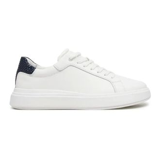 Calvin Klein Homme, Chaussures, Blanc, Taille: 44 EU Baskets Blancs Basse Tiss&eacute;s