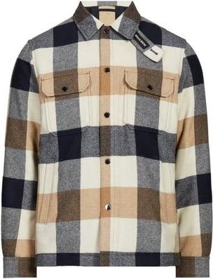 Woolrich Surchemise col classique en laine m&eacute;lang&eacute;e