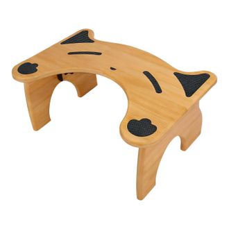 Generic Toilettenhocker f&uuml;r Erwachsene, rutschfest, Hocker, tragbar, aus Holz, H&ouml;he 18 cm, f&uuml;r Erwachsene, Kinder und &auml;ltere Menschen