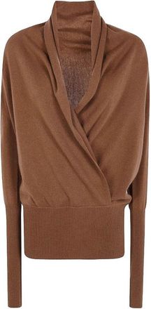 7 For All Mankind Rundhalspullover - Beige