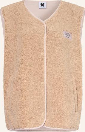 Karo Kauer Karo Kauer Teddyfell-Weste beige
