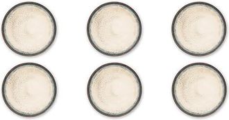 Excelsa Zeus Lot de 6 assiettes plates en c&eacute;ramique, d&eacute;coration num&eacute;rique brillante