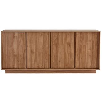 Miliboo Buffet scandinave finition bois ch&ecirc;ne 4 portes L180 cm COMO