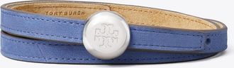 Tory Burch Damen Romy Reversible Suede Belt