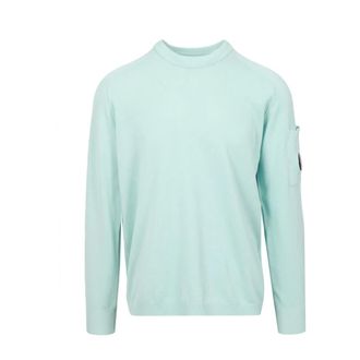 C.P. Company C.p. Company, Homme, Pulls, Bleu, Taille: S Pull Ras du Cou
