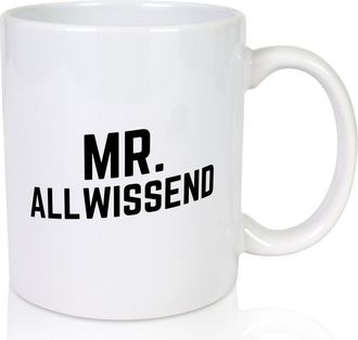 Generic Mr. Allwissend | Lehrer | besserwisser - Tasse Weiss - Kaffeetasse/Geschenk/Familie