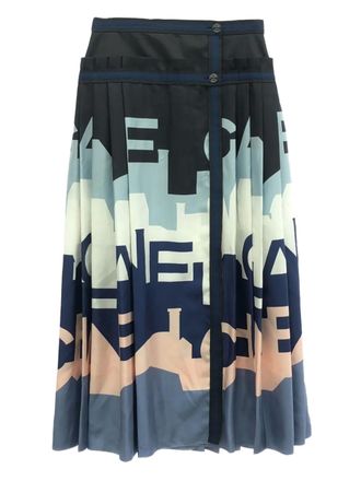 Chanel jupe plissée (années 2000) - Noir