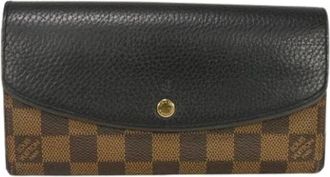 Louis Vuitton Pre-owned Portefeuille Normandie Damier Canvas Long Wallet - Femme - Pre-owned - Brun - Taille: ONE Size