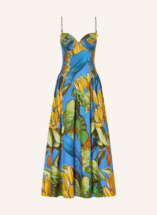 Farm Rio Farm Rio Kleid Banana Grapes Mit Leinen blau
