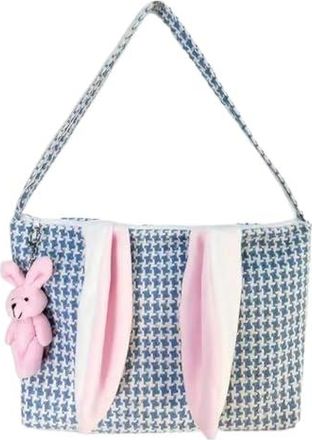 Generic Sac fourre-tout lapin de P&acirc;ques, sac de voyage avec fermeture &eacute;clair, sac fourre-tout portable pour femme, sac fourre-tout amusant pour la maison, l&eacute;c