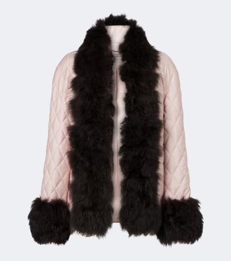 Jacques Wei Steppjacke mit Shearling