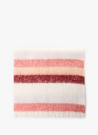 Au Printemps Paris Echarpe ray&eacute;e eb mohair m&eacute;lang&eacute;