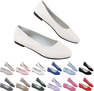 Generic Ballerines plates pour femme - Confortables et &eacute;l&eacute;gantes - Chaussures basses classiques unies - Style d&eacute;contract&eacute; - Super douces et confortables - Pou