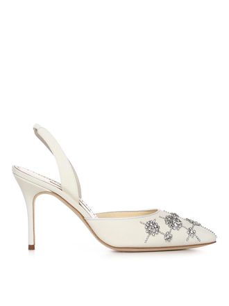 Manolo Blahnik Chaussures &Agrave; Talon - Blanc