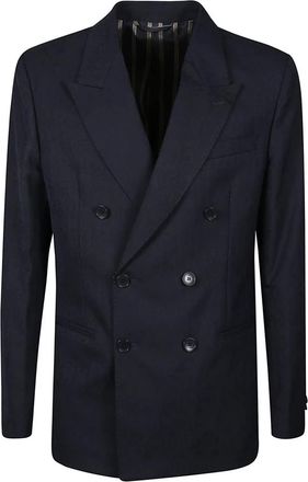 Etro Homme, Vestes, Bleu, Taille: S Double Breasted Jacket