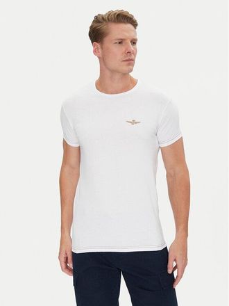 Aeronautica Aeronautica Militare T-Shirt AM1UTI003 Wei&szlig; Regular Fit