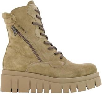 Nero Giardini I514911D Bottines Motardes Femme en Cuir Velours - Beige 38 EU