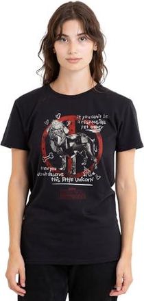 Deadpool mandarin creative ltd Deadpool Wolverine Unicorn Dogpool Ladies T Shirt, Black, Noir, M Femme