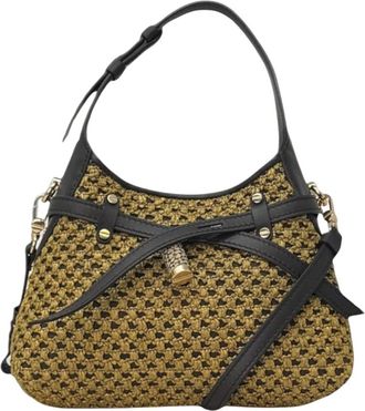 Borbonese Femme, Sacs, Jaune, Taille: ONE Size Borsa Hobo Mini