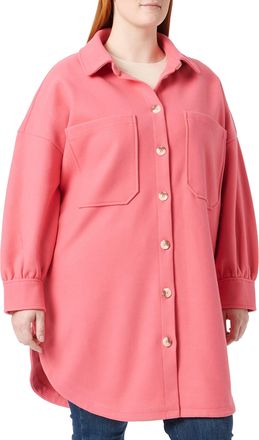 Only Womens ONLTRILLION L/S OVRS Shacket PNT NOOS Jacket, Pink Flambé, M