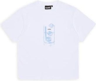 Rains T-shirt droit &agrave; motif en coton