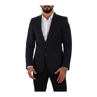 Dolce & Gabbana Martini Zweiknopf-Sakko - - Suits - Herren - Blau - S