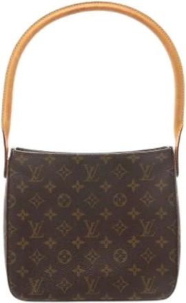 Louis Vuitton Sac bandouli&egrave;re Looping MM Pre-owned - Femme - Pre-owned - Brun - Taille: ONE Size