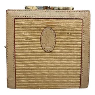 Saint Laurent Pre-owned Vintage Geldb&ouml;rse - - Pre-owned - Herren - Beige - ONE SIZE