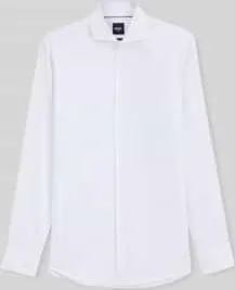HUGO BOSS Slim Fit Businesshemd aus reiner Baumwolle Modell H-HANK-SP