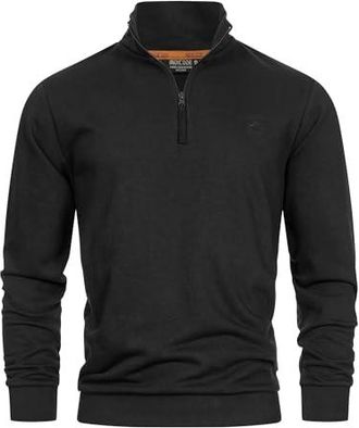 Indicode Hommes INBrandt Sweatshirt | Sweat-Shirt à col Montant Black L