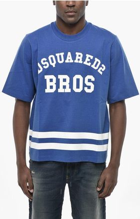 Dsquared2 Crew-Neck T-Shirt D2 BROS Printed Cotton size Xxl