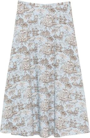 Staud Staud, Femme, Jupes, Bleu, Taille: 36 FR Axel Skirt