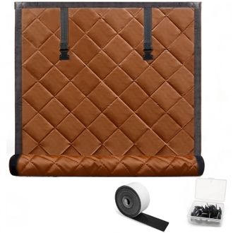 Generic Fenster W&auml;rmeschutz-Set 50/60/90/110/150/200cm, Thermovorhang Gegen K&auml;lte Und Hitze, W&auml;rmeschutzvorhang Thermo Cover, F&uuml;r Alle Fenstergr&ouml;&szlig;en(Brown,W12