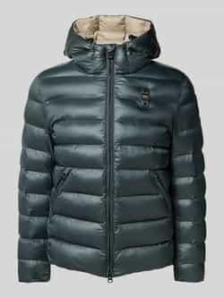 Blauer Steppjacke mit Zweiwege-Reißverschluss Modell ADAMS