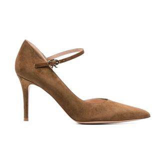 Gianvito Rossi Femme, Chaussures, Brun, Taille: 37 1/2 EU Escarpins en Daim