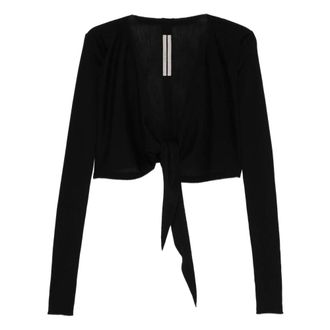Rick Owens Cardigan mit Wickeldetail - - Knitwear - Damen - Schwarzk - L