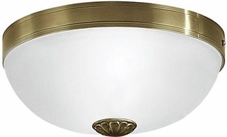 Licht-Erlebnisse Deckenlampe Wei&szlig; E27 Glas Metall Jugendstil Deckenleuchte