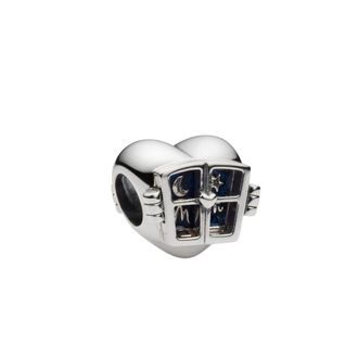 Pandora Mum Herz Silber Charm mit blauem Emaille - - Accessories - Damen - Blau - ONE SIZE