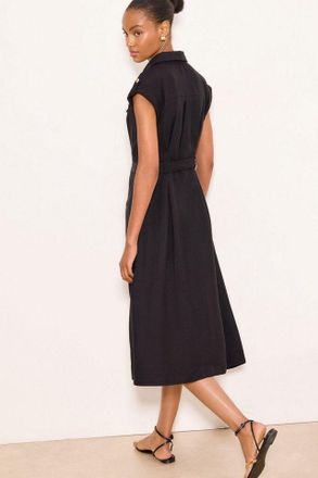 Lipsy Midikleid Lipsy gestreiftes Midi-Hemdblusenkleid, Regular (1-tlg)