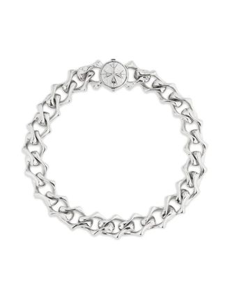 Emanuele Bicocchi bracelet en chaîne polie à détail de logo - Argent