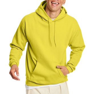 Hanes Herren EcoSmart Hoodie Midweight Fleece Pullover Hooded Sweatshirt Kapuzenpullover, gelb, Small