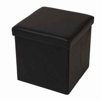 Echtwerk Sitzwürfel, Storecube, Polsterhocker mit Stauraum, faltbare Aufbewahrungsbox, Fußhocker, klappbar, Funktion als Beistelltisch, abnehmbarer Deckel, Kun