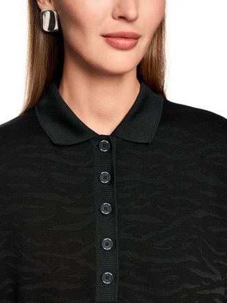 Marc Cain Poloshirt Tiger Mania Premium Damenmode mit Animal Print