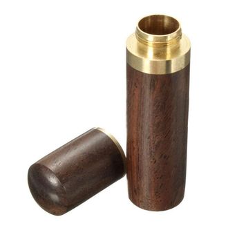Generic Zahnstocherhalter aus Ebenholz, Eimer, Mini-Box, Wandern, tragbar, Handwerk, Geschenk, handgefertigt, 1,8 x 8 cm, kosteng&uuml;nstig und langlebig, profess