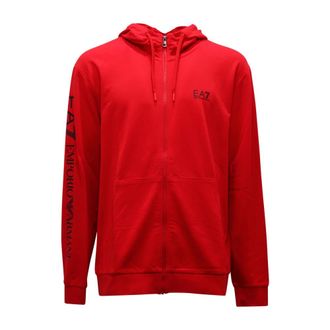 Armani Homme, Sweatshirts et sweats &agrave; capuche, Rouge, Taille: 3XL O6722 Full-Zip SweaT-shirt