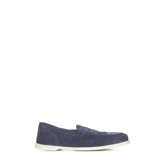 John Lobb Blaue Wildleder Loafer Schuhe - - Shoes - Herren - Blau - 41 EU