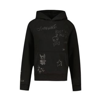 Zadig&Voltaire Femme, Sweatshirts et sweats &agrave; capuche, Noir, Taille: 38 FR Georgy Mo Chin Sweat &agrave; capuche