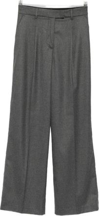 Seventy Femme, Pantalons, Gris, Taille: 36 FR Pantalon Gris avec Ceinture et Poches