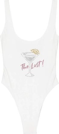 Os&eacute;ree Femme, Maillots de bain, Blanc, Taille: 40 FR Maillot de bain &agrave; col arrondi orn&eacute; de strass