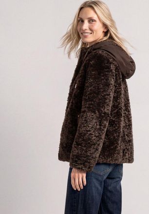Street One Fellimitatjacke in Unifarbe